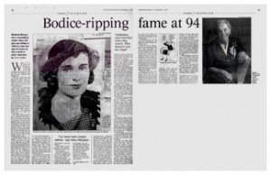 Anne SebbaBodice-ripping fame at 94; Interview; Winifred Watson - Anne ...